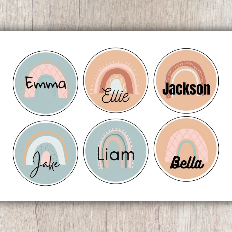 Blank Themed Name Tags - Etsy