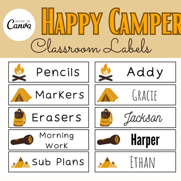 Camping Classroom - Etsy