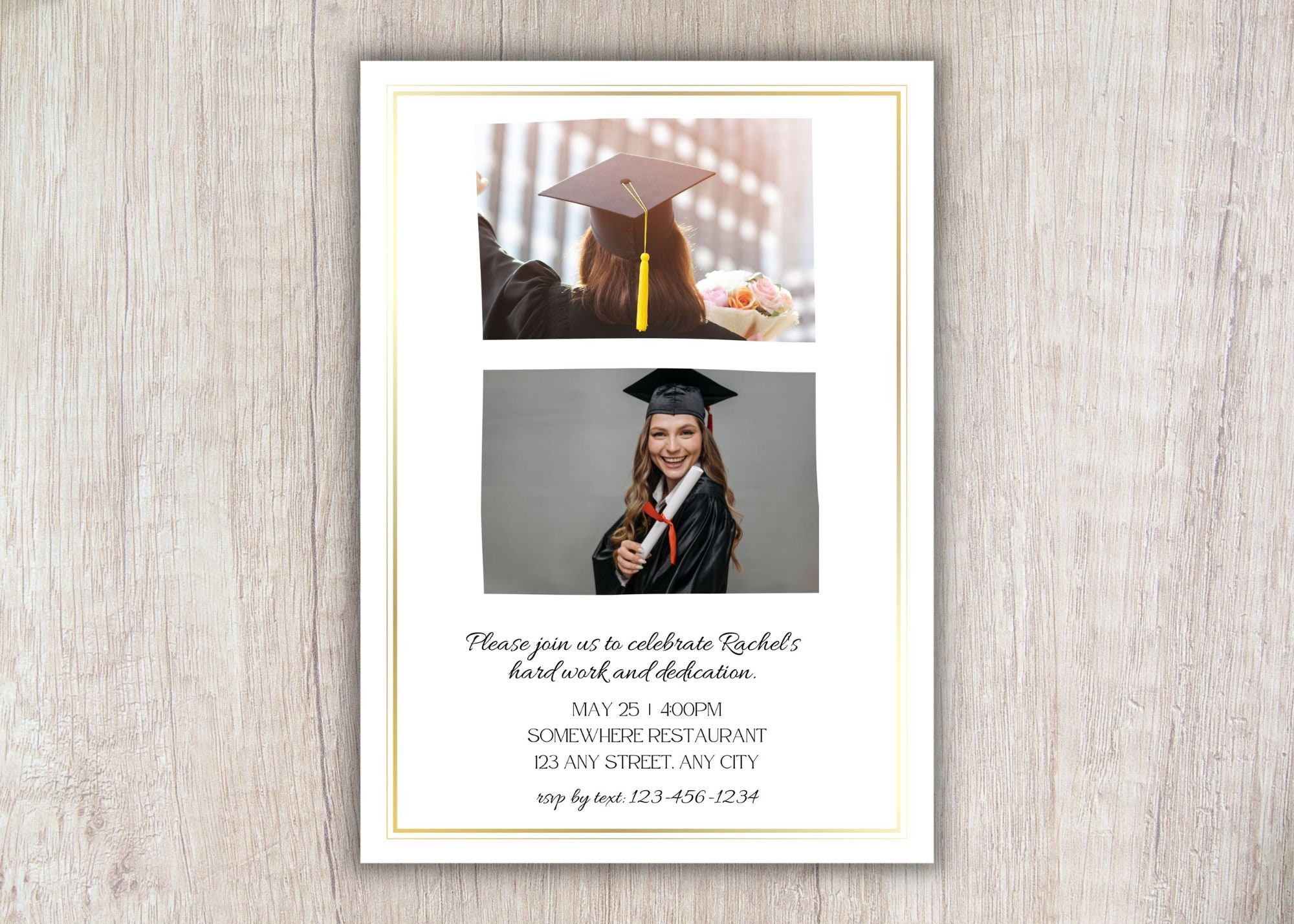 Graduation Announcement and Invitation Video / Digital Highschool ...