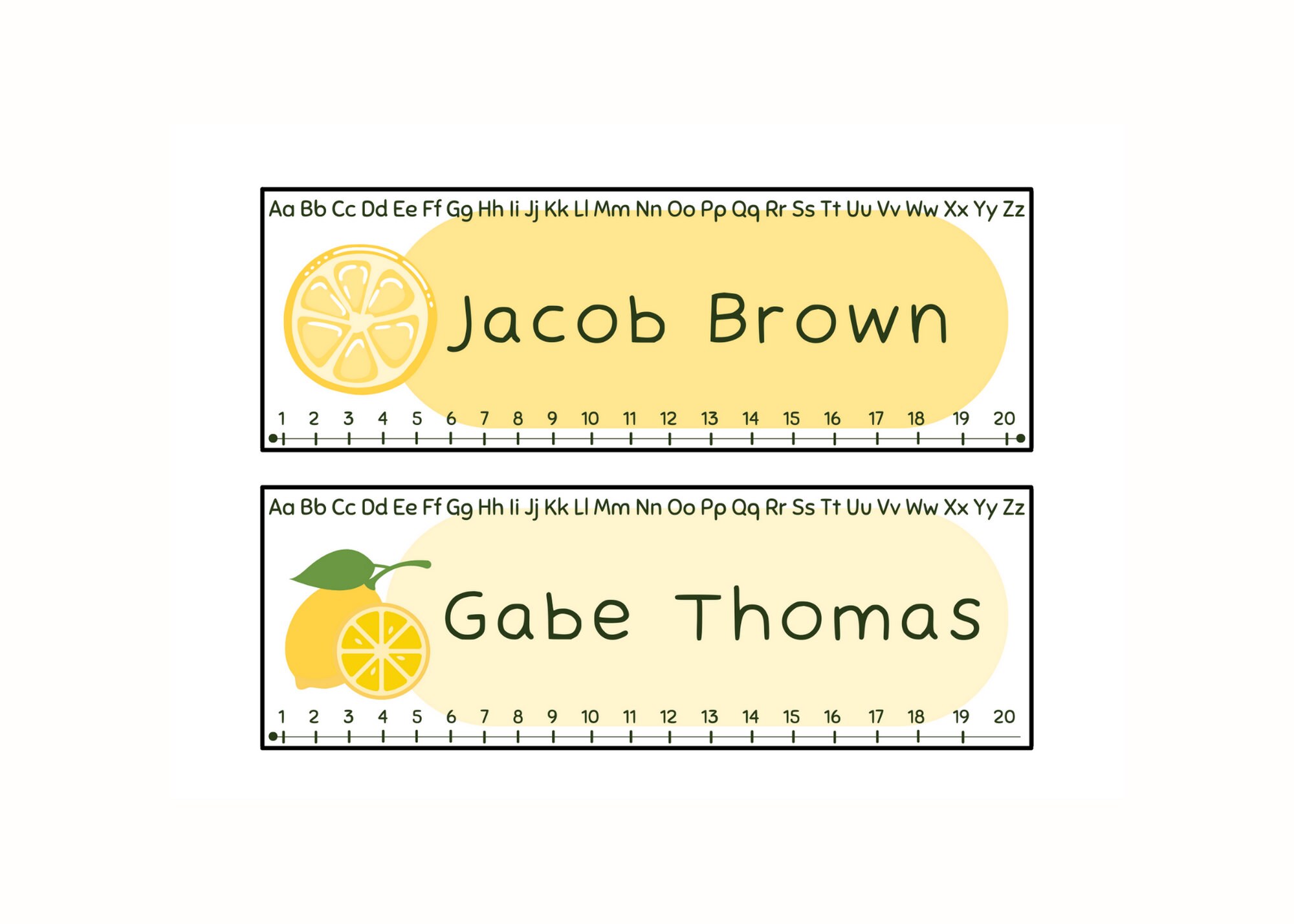 Lemonade Stand Classroom Organization Bundle / Name Tag Templates for ...