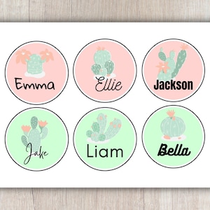 EDITABLE Door Display for Cactus Classroom Theme / Editable Name Tag ...