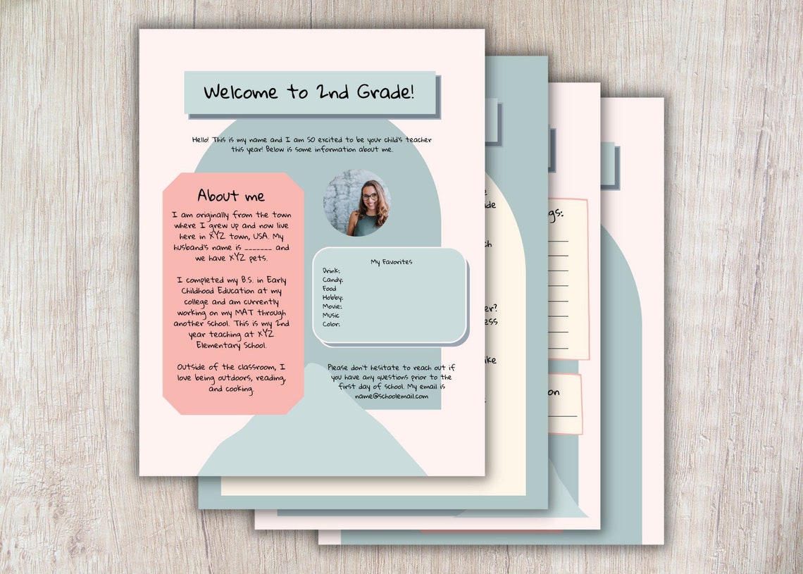 EDITABLE Meet the Teacher Template / Teacher Welcome Letter Template ...