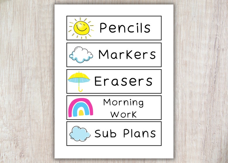 Printable Name Tags / Classroom Decor / Canva Template / - Etsy