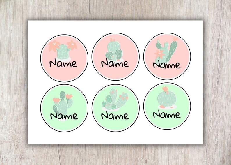EDITABLE Door Display for Cactus Classroom Theme / Editable Name Tag ...