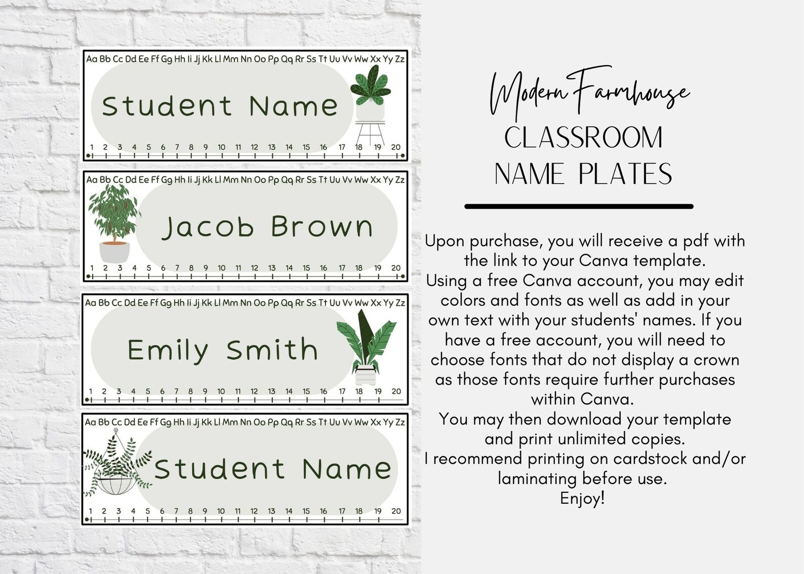 Modern Farmhouse Classroom Theme / Modern Farmhouse Decor / - Etsy