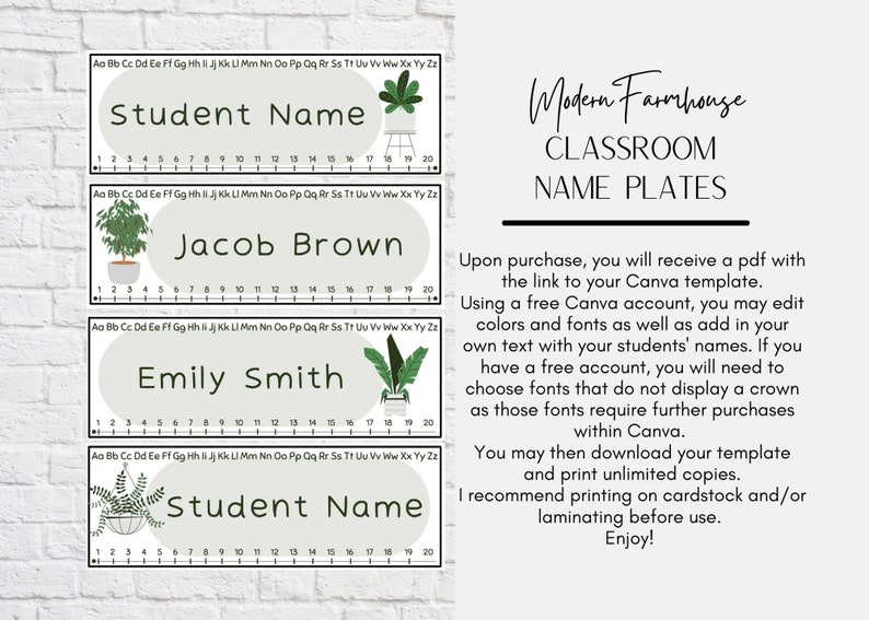 Modern Farmhouse Classroom Theme / Modern Farmhouse Decor / - Etsy