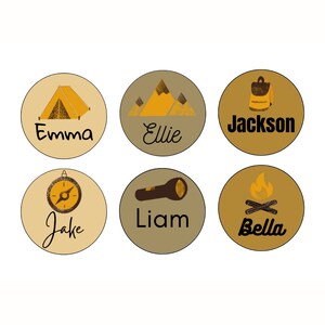 Happy Camper Classroom Name Tags / Printable Name Tags / National Parks ...