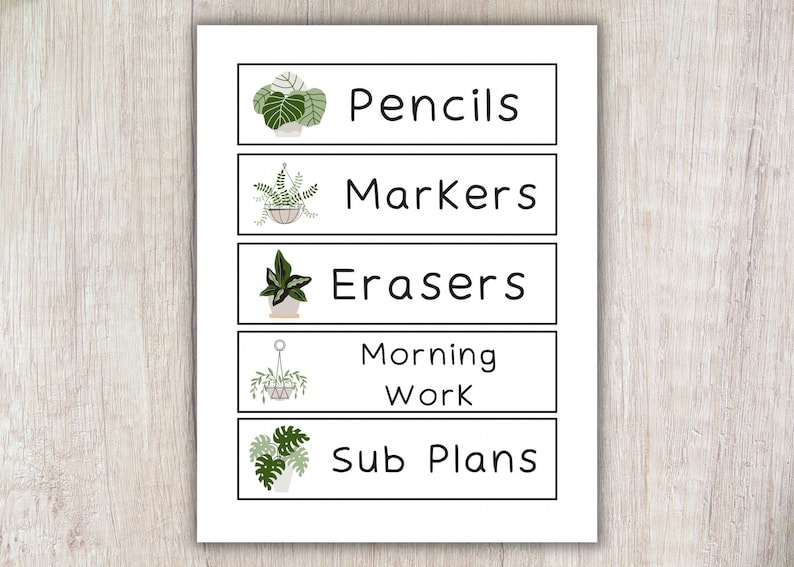 Modern Farmhouse Classroom Name Tags / Printable Name Tags / Boho ...