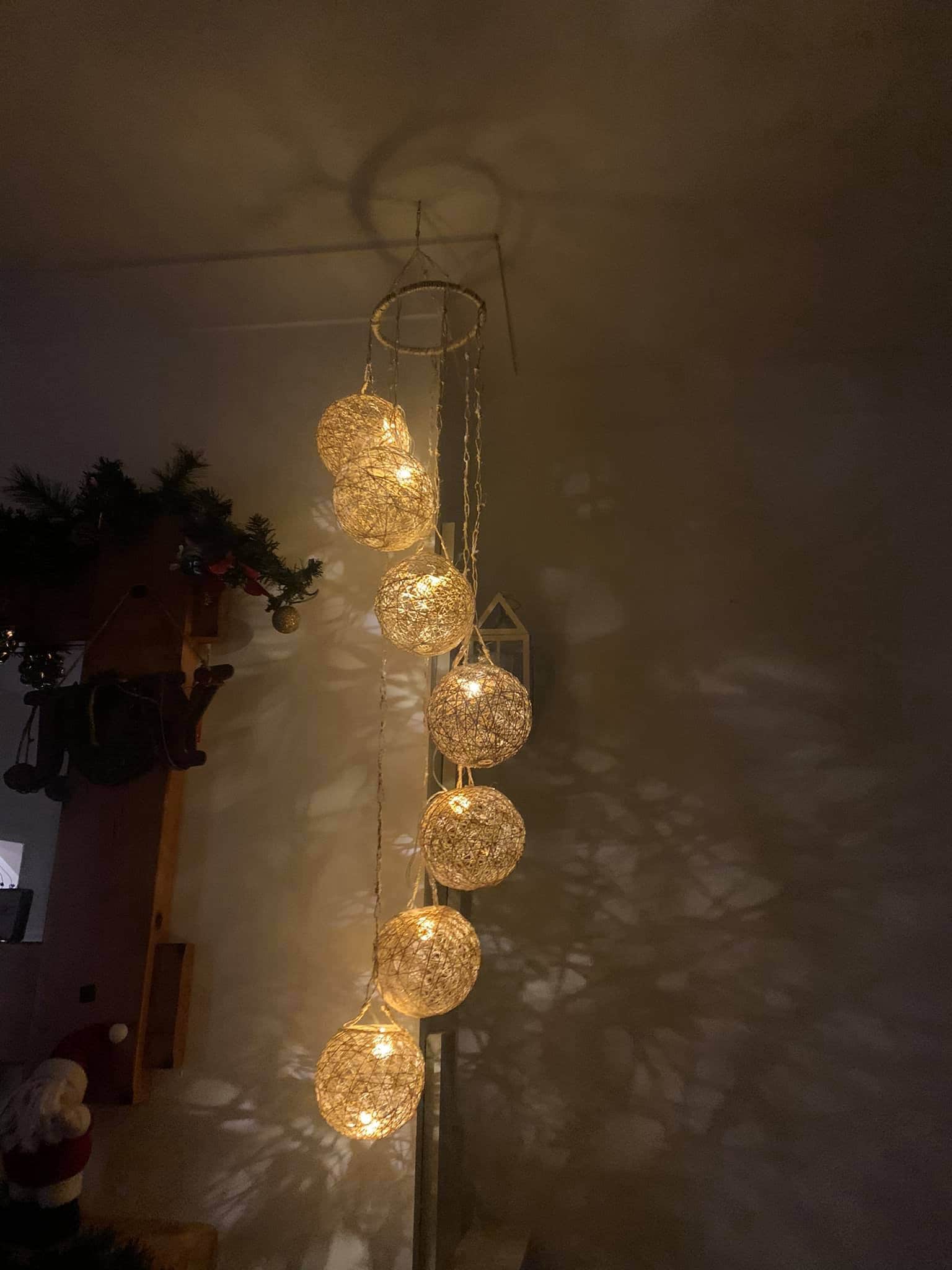 Handwoven ABACA Hanging Lamp Balls Set of 7- 100% Abaca Fibre From ...