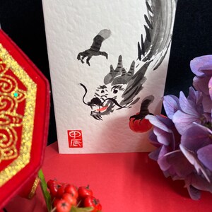 Lunar New Year Card 2024, Chinese New Year Card, Year of the Dragon ...