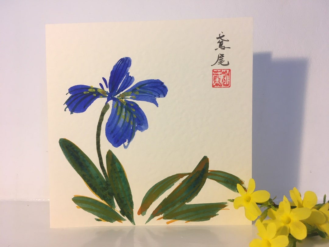 Chinese Style Hand Painted Card, Greeting Card, Chinese New Year, Lunar ...