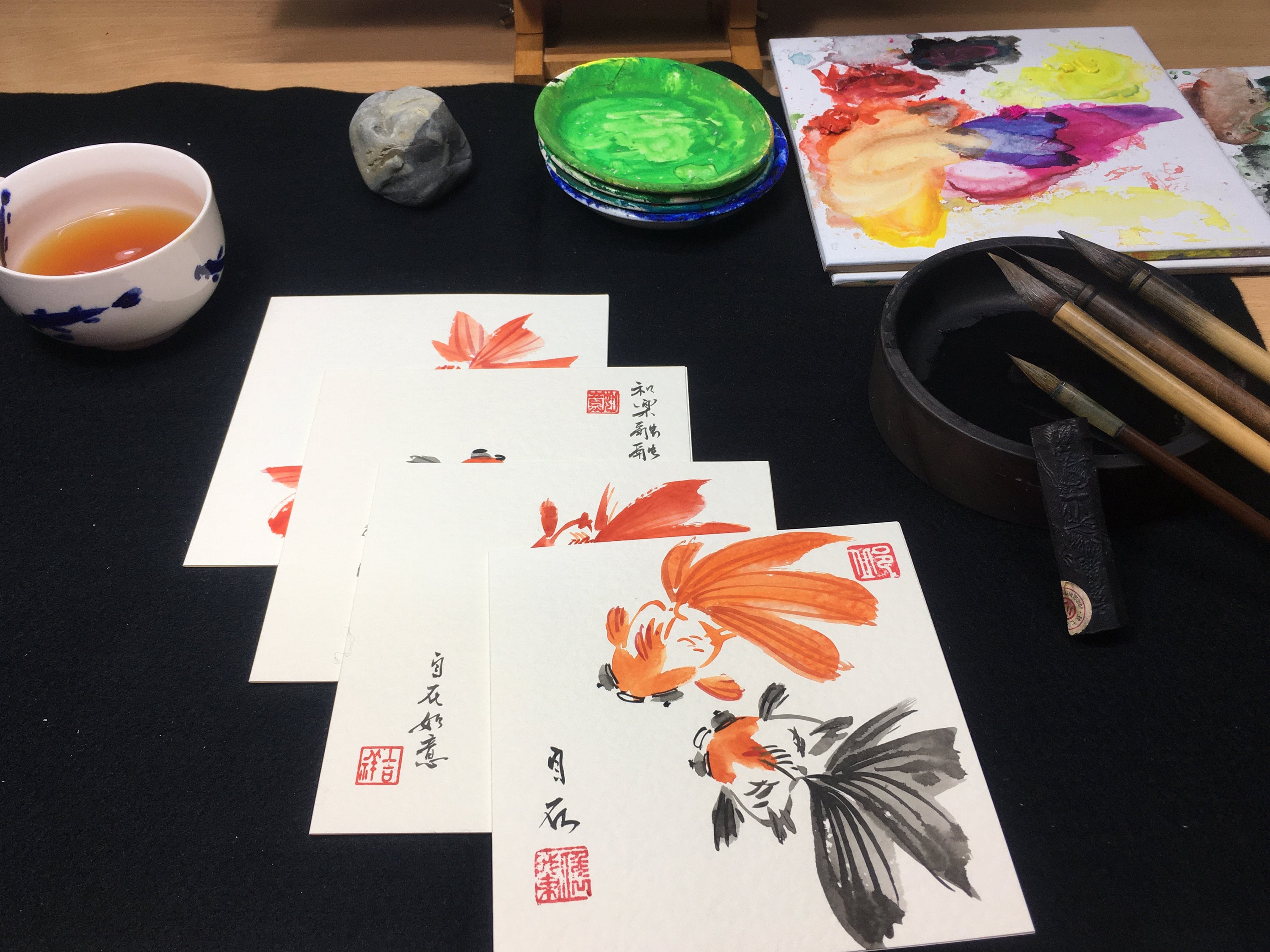 Original Hand Painted Card Chinese Style Card Chinese New - Etsy UK