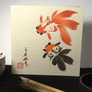 Original Hand Painted Card, Chinese Style Card, Chinese New Year, Lunar ...