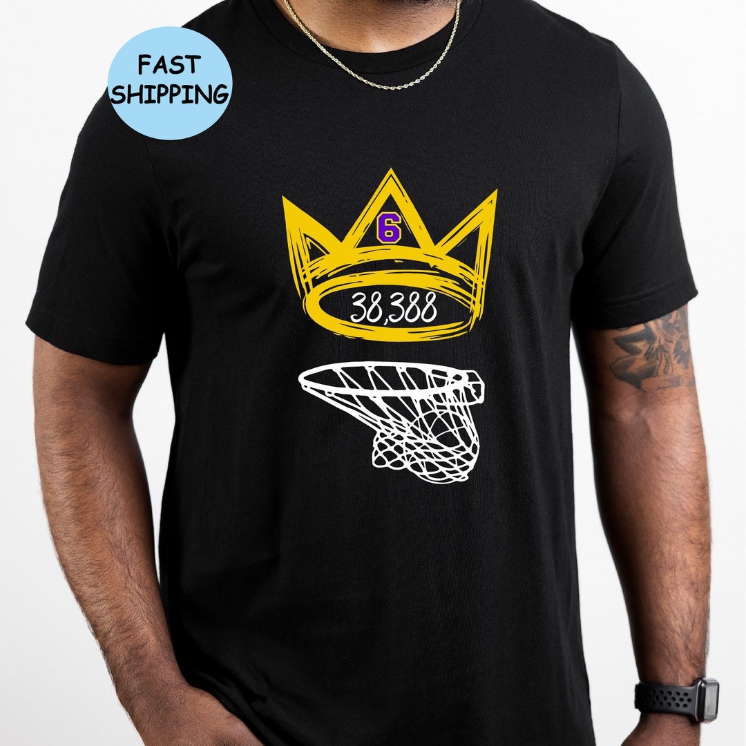 All Time Scoring 38388 King Scoring Champ Shirt,purple and Gold T-shirt ...