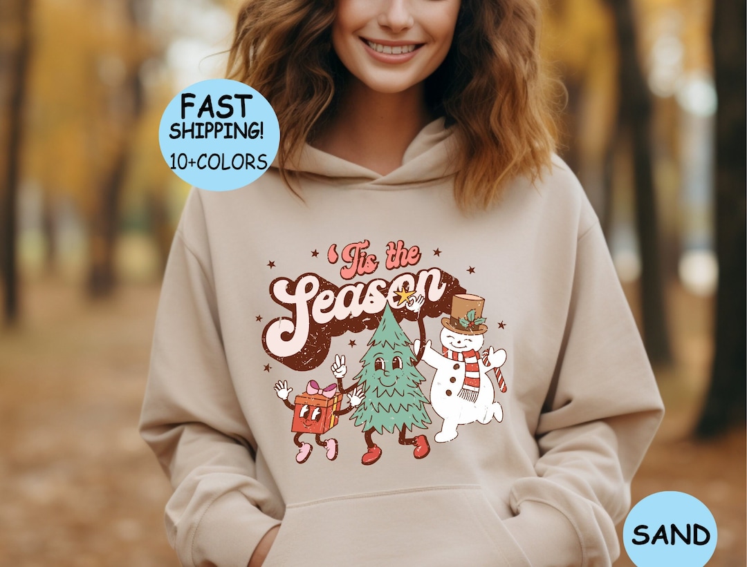 Tis the Season Christmas Sweatshirt, Tis the Season Shirt, Merry Xmas ...