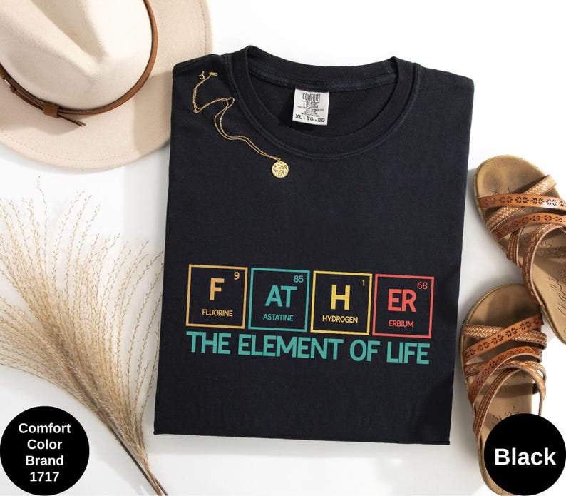 Father Element Shirt: Periodic Table Science Dad Tee - Etsy