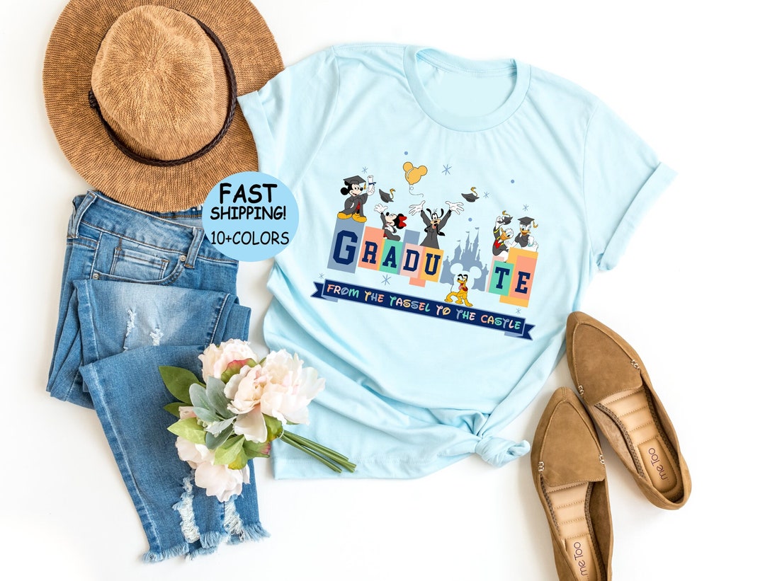 Disney Graduate 2023 Shirt, From the Tassel to the Castle 2023 Shirt ...