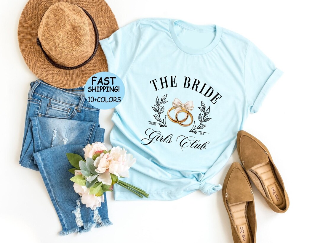 The Bride Girls Club Shirt, Bachelorette Party Shirt, Bridesmaid Girls ...