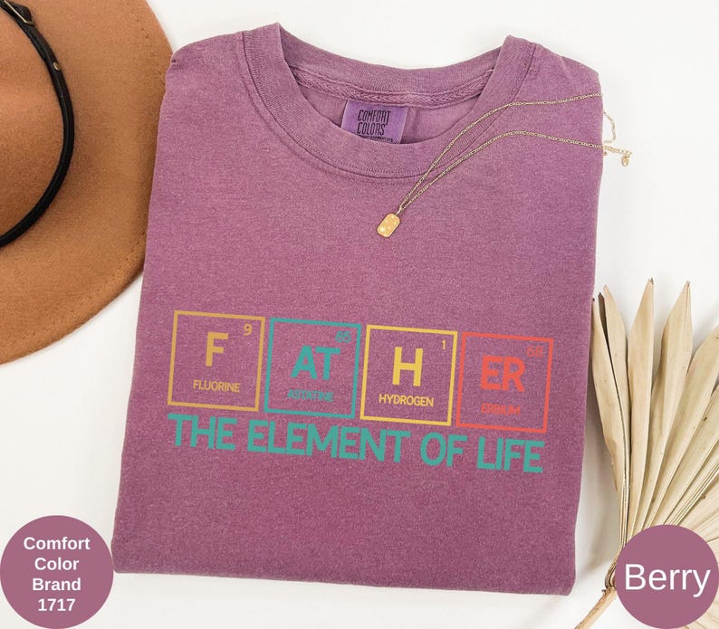 Father Element Shirt: Periodic Table Science Dad Tee - Etsy