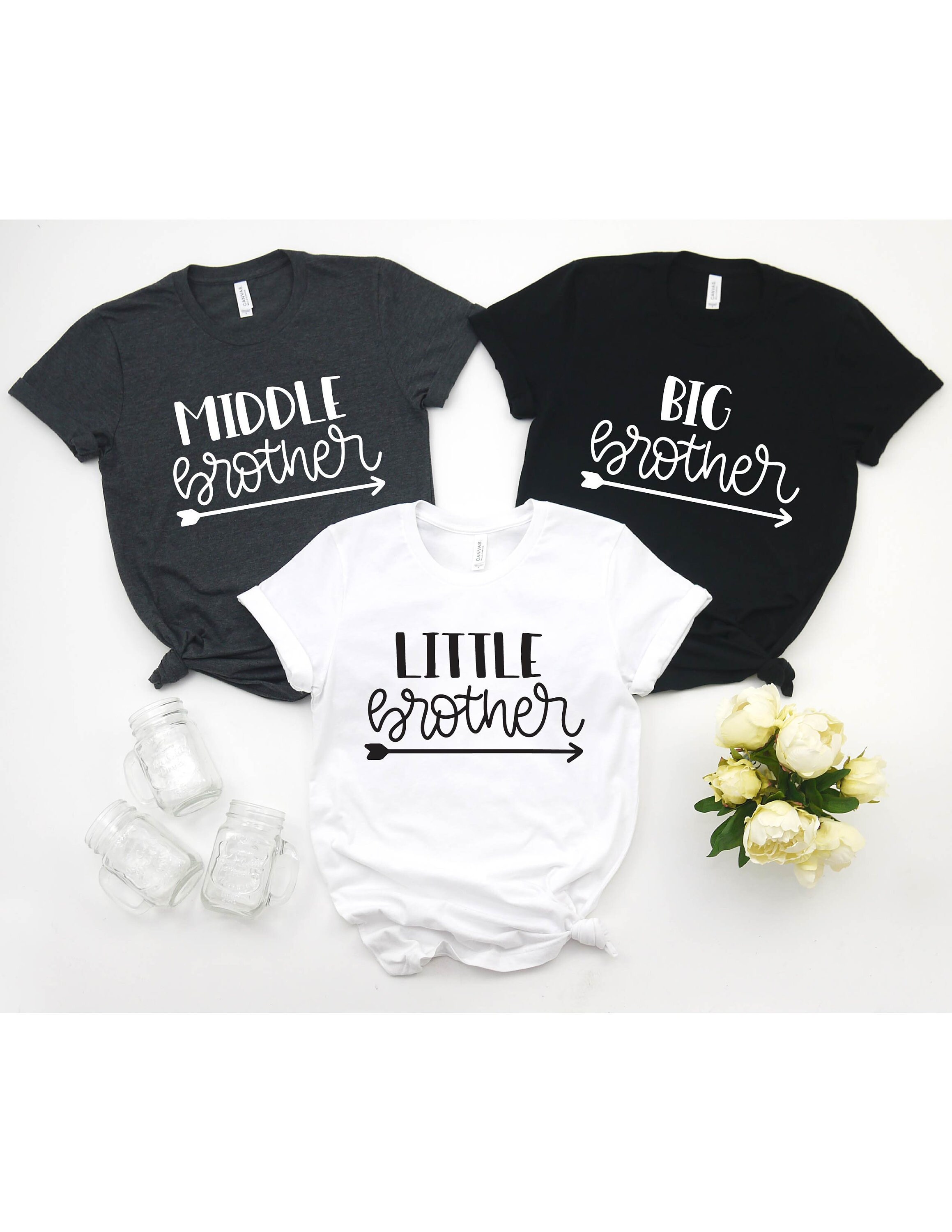 Big Brother Shirt Big Middle Little Shirt Set Matching | Etsy