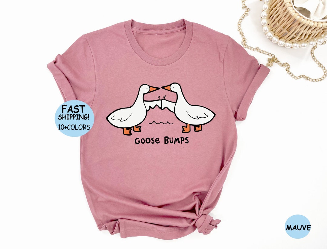 Goose Bump Sweatshirt, Funny Silly Goose Shirt, Christmas Goose Punch ...