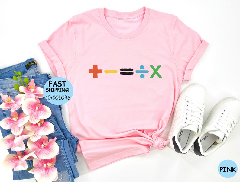 Math Symbols Tee: Teacher Back to School Shirt - Etsy
