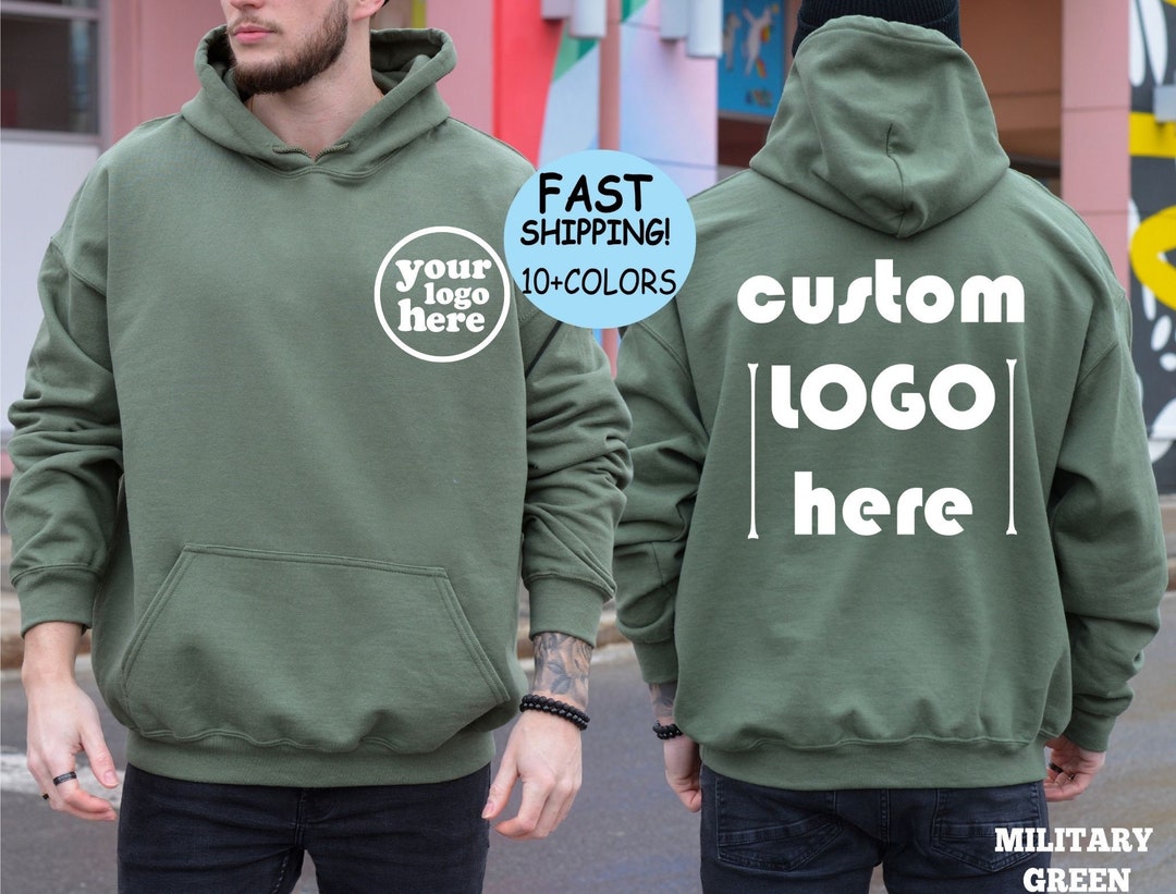 Logo Design Sweatshirt, Custom Compony Logo , Custom Logo Front and ...