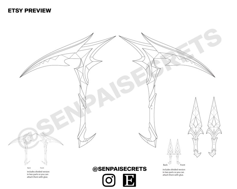 K/DA All Out Akali Scythe and Dagger Blueprint | League of Legends ...