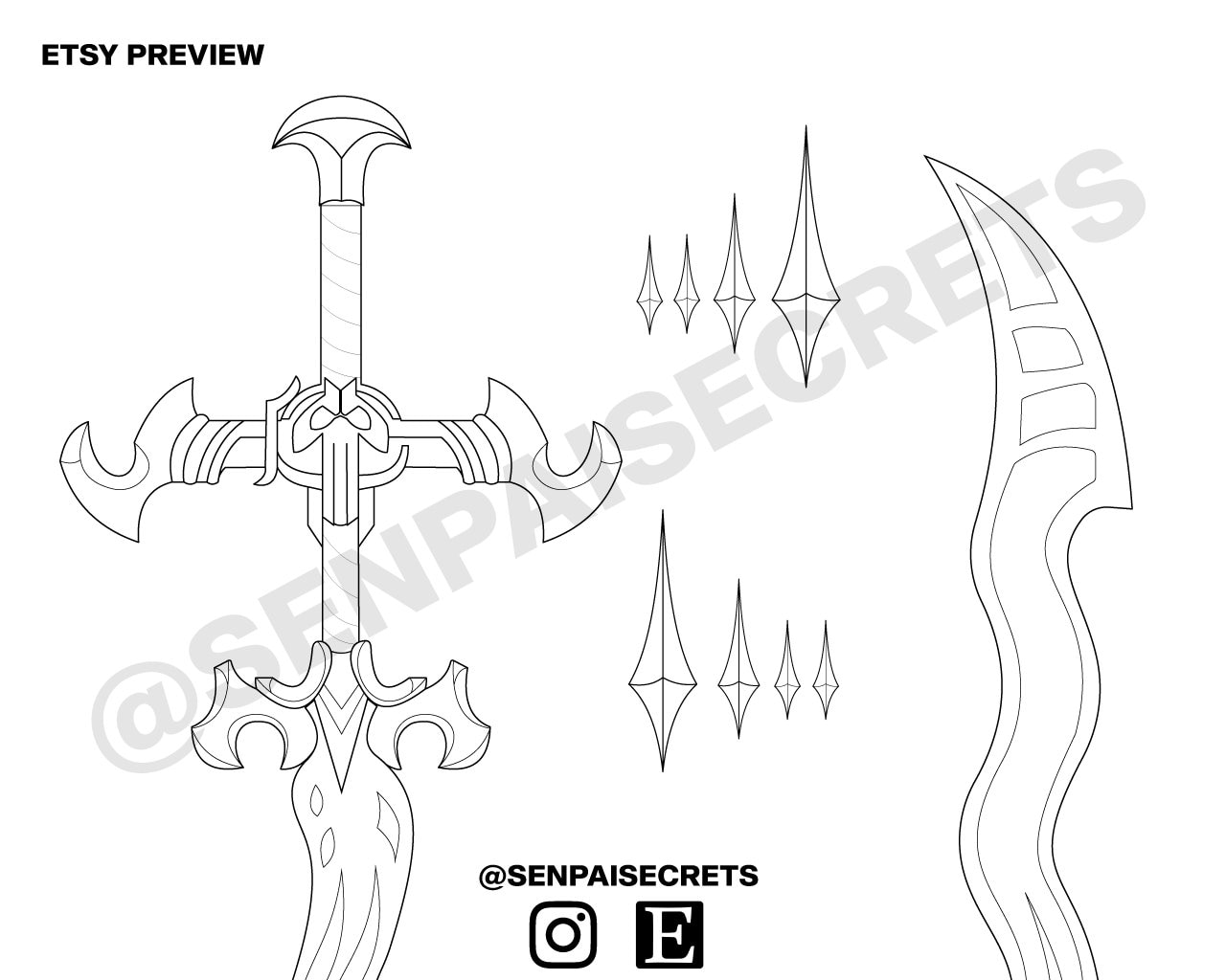 Pentakill Viego Sword & Crown Blueprint League of Legends Perfect for ...