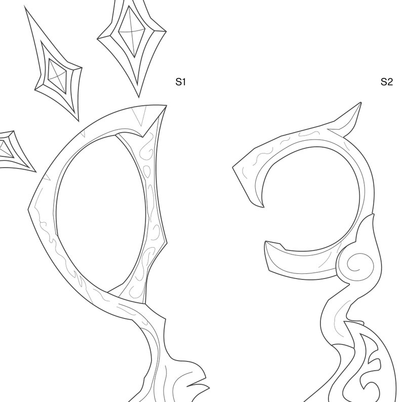 Gwen Scissors Blueprint | League of Legends | Digital Download ...