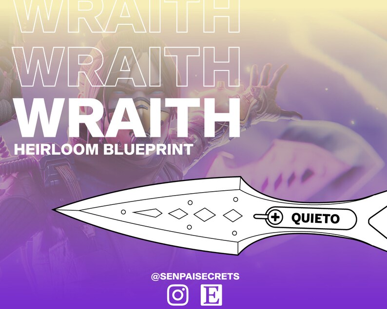 Wraith Heirloom Blueprint | Apex Legends | Wraith Knife | Wraith Dagger ...