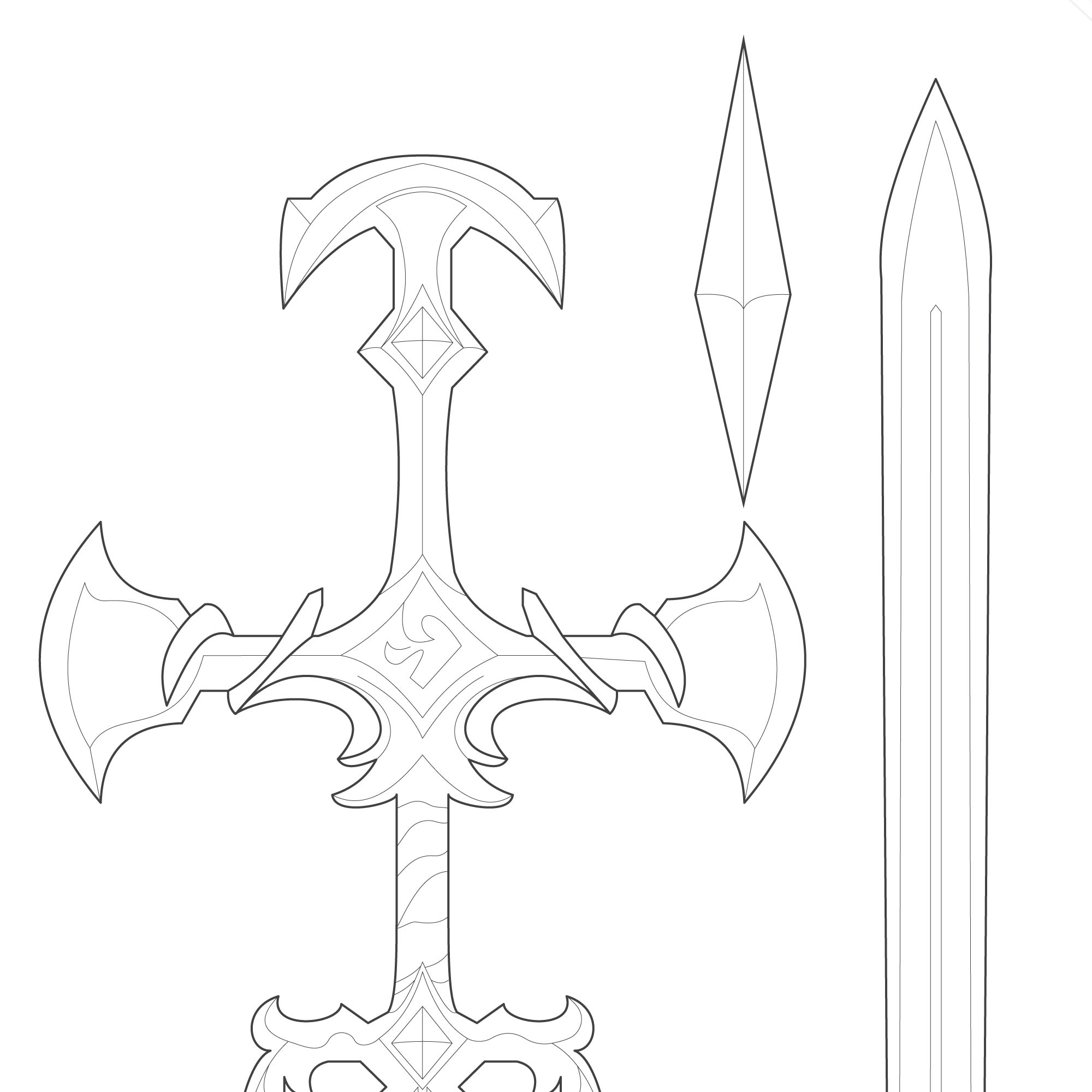 Viego Sword and Crown Blueprint: League of Legends Cosplay (digital ...