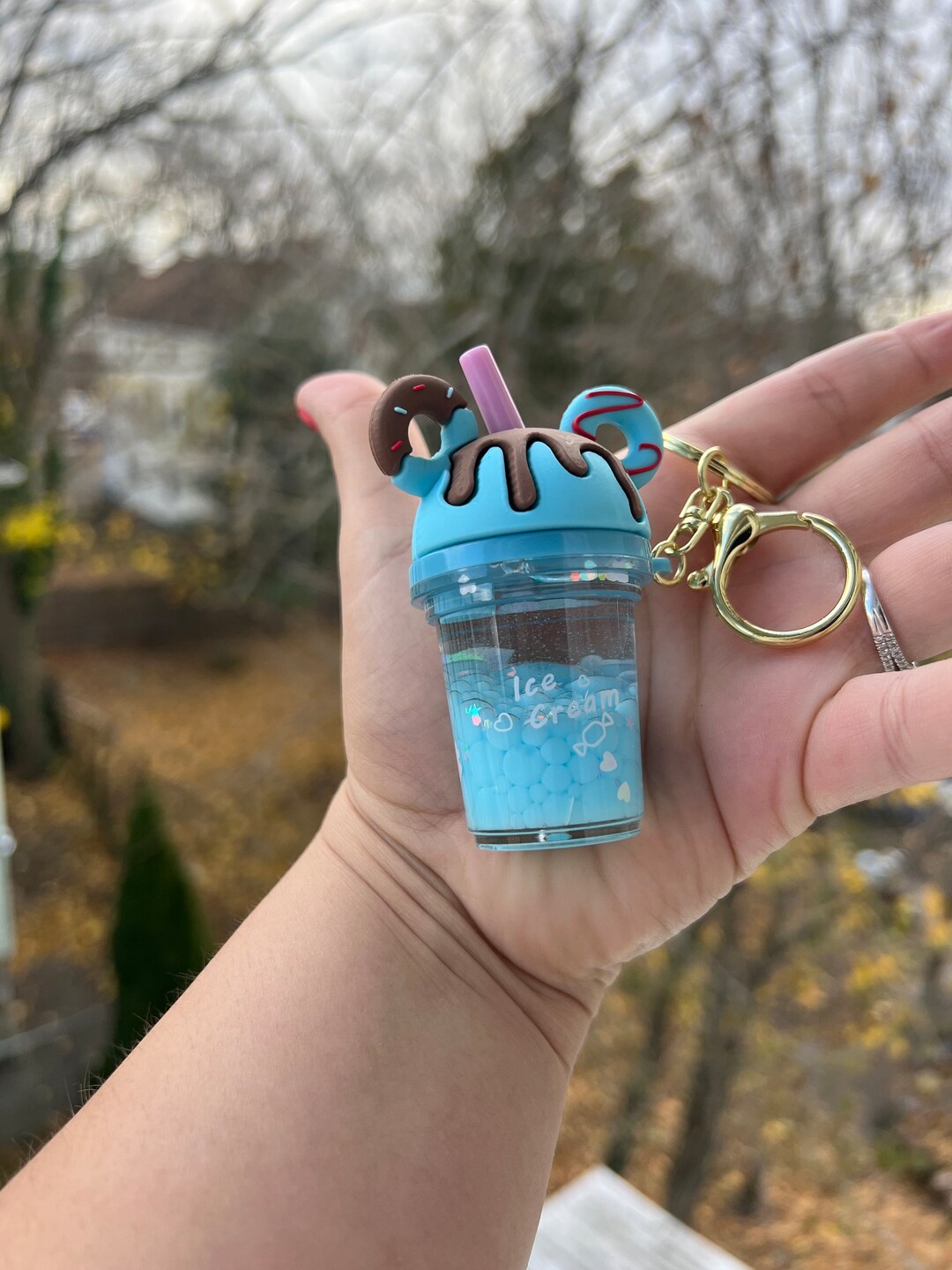 Drink Keychain, Mini Drinks, Micky Ears Keychain, Disney Lover Gift ...