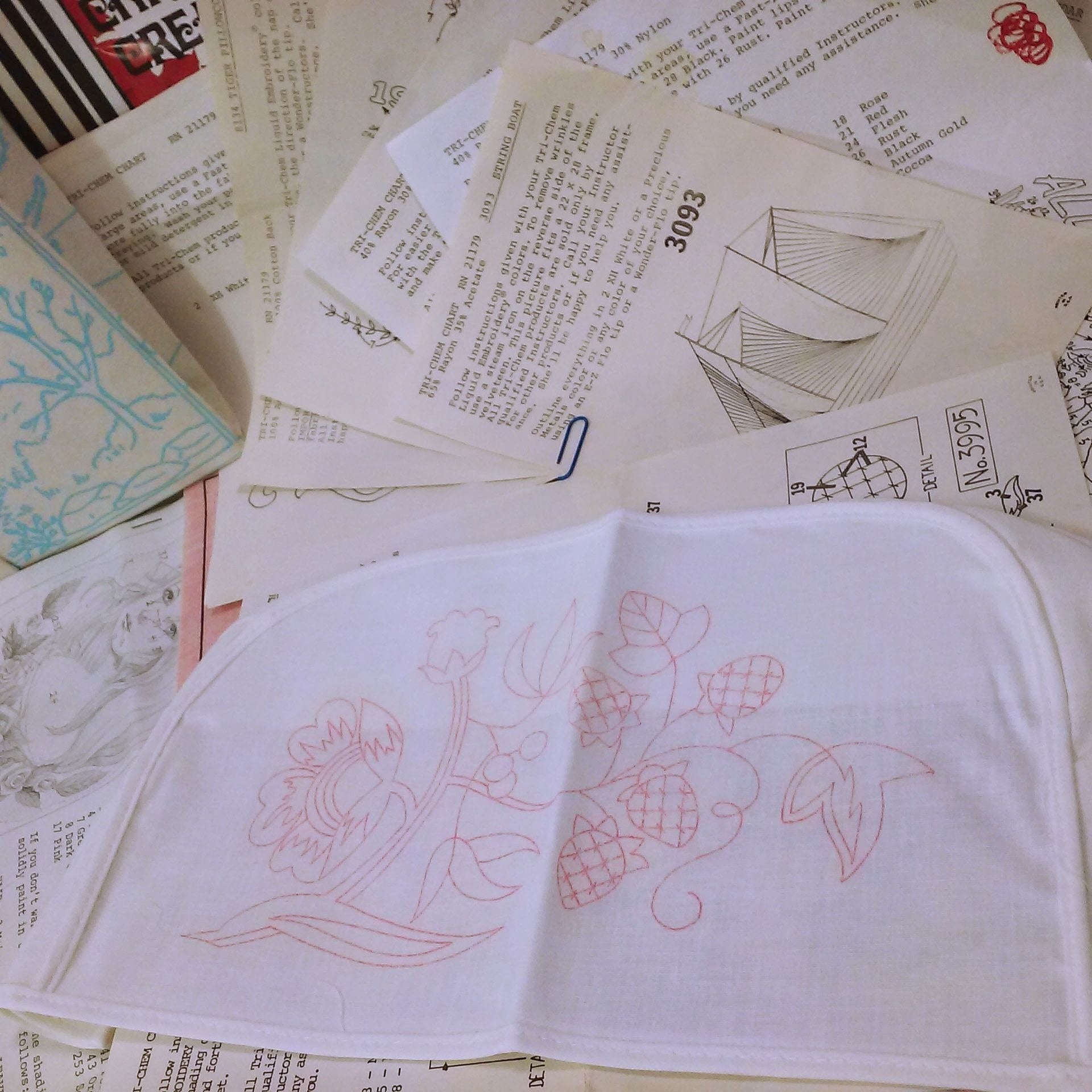 Lot of 18 Vintage 70s Tri-chem Liquid Embroidery Printed 'pictures to ...