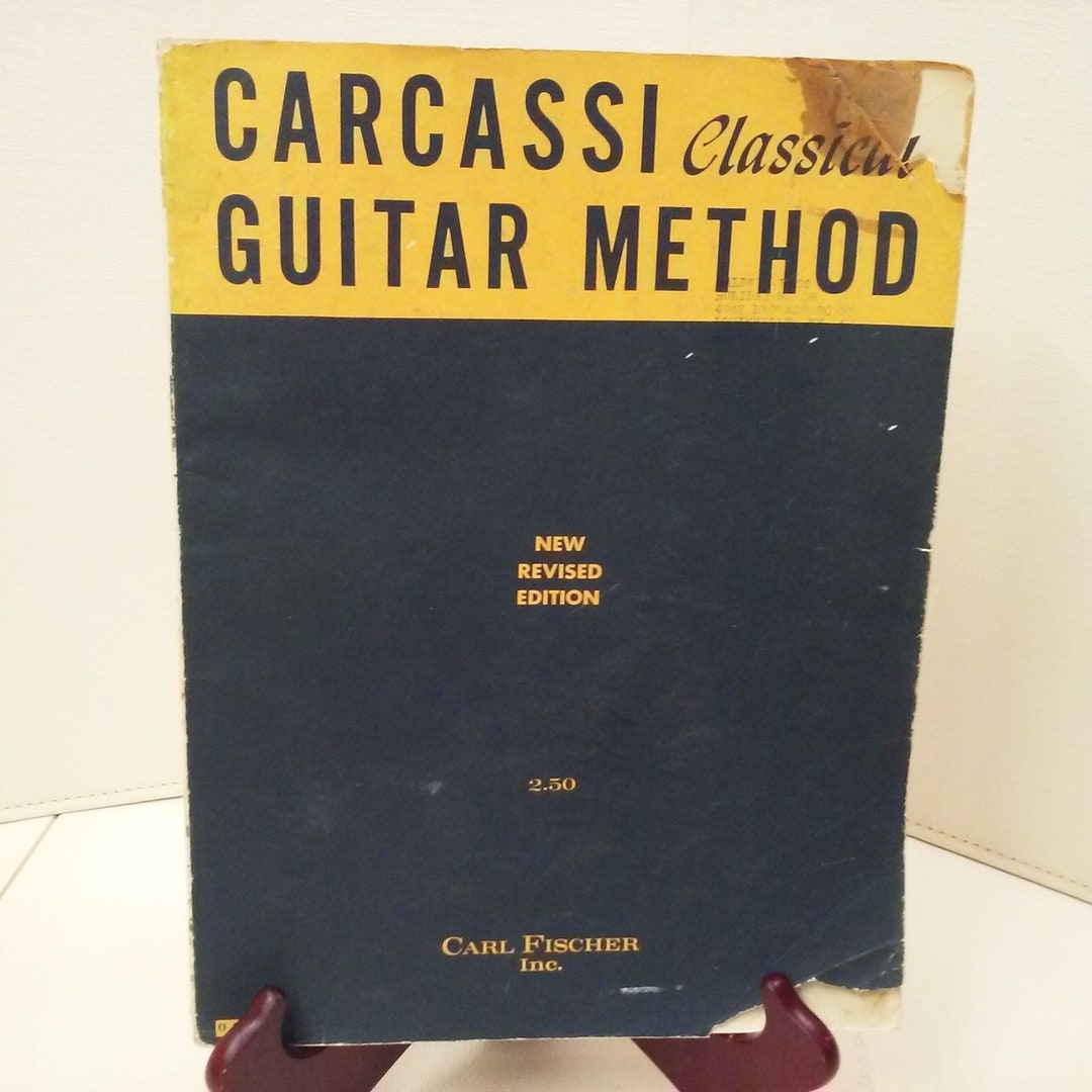 Vintage 1962 Carcassi Classical Guitar Method by Carl Fischer Learn ...