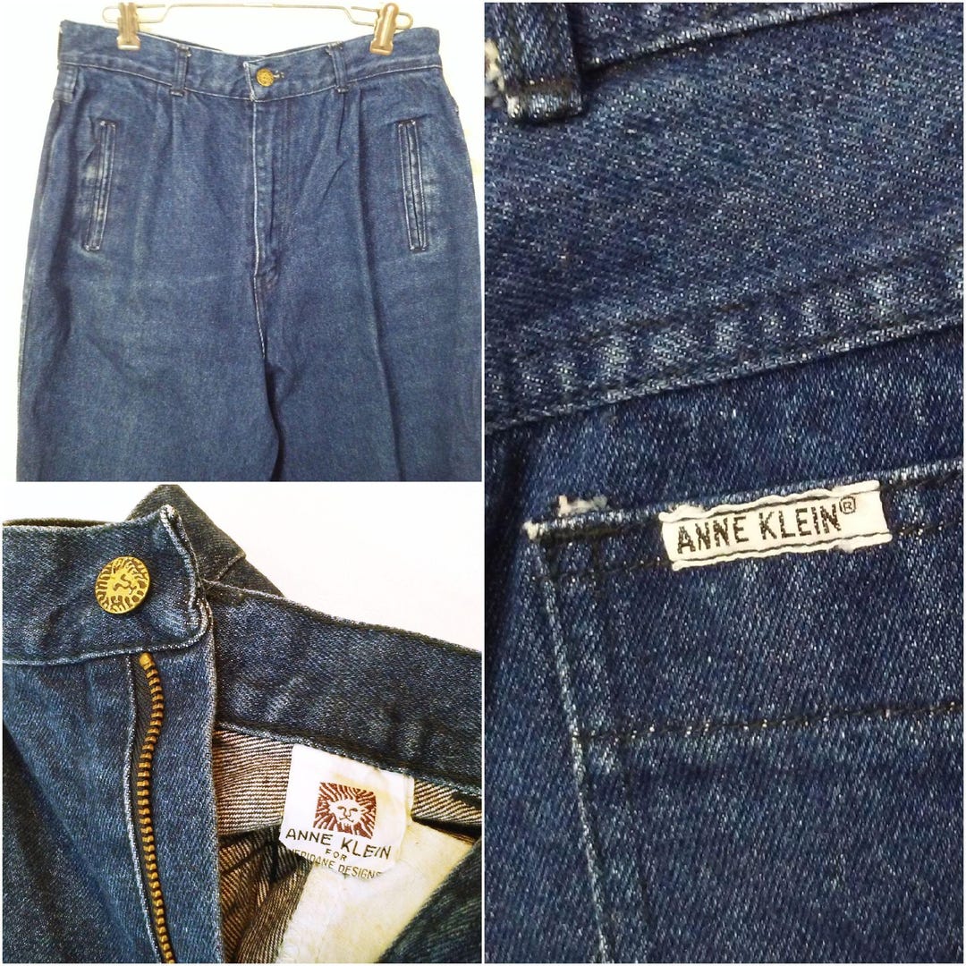 Vintage 80s Anne Klein for Sheridane Designs Denim Mom Jeans Lady-10 ...