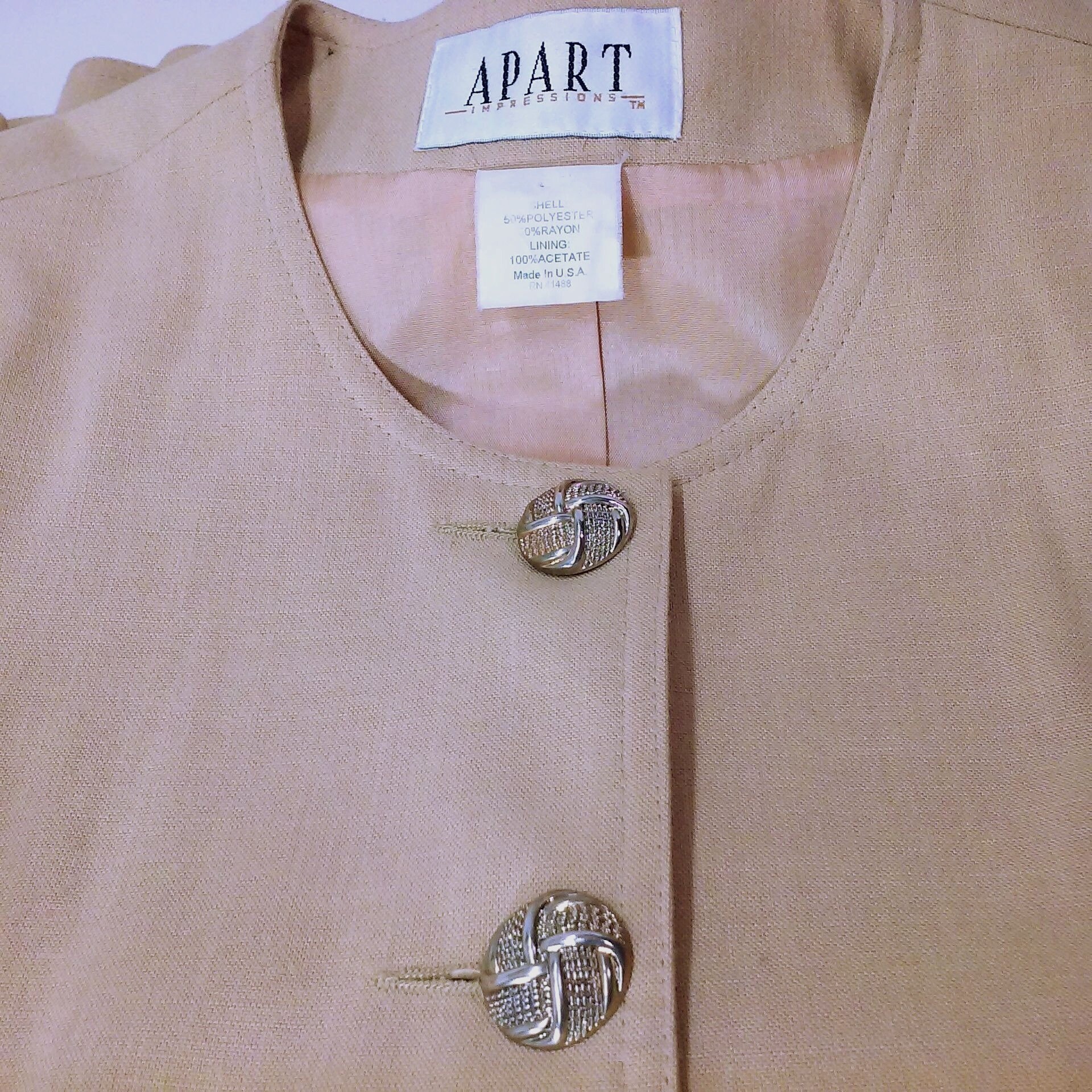 Vintage '92 APART Impressions Jacket Suit Coat Usa-made Lady-xl(16/18 ...