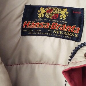 Vintage 70's Stearns Hansa-branta Goose Down Puffer Parka Coat Mens-xl ...