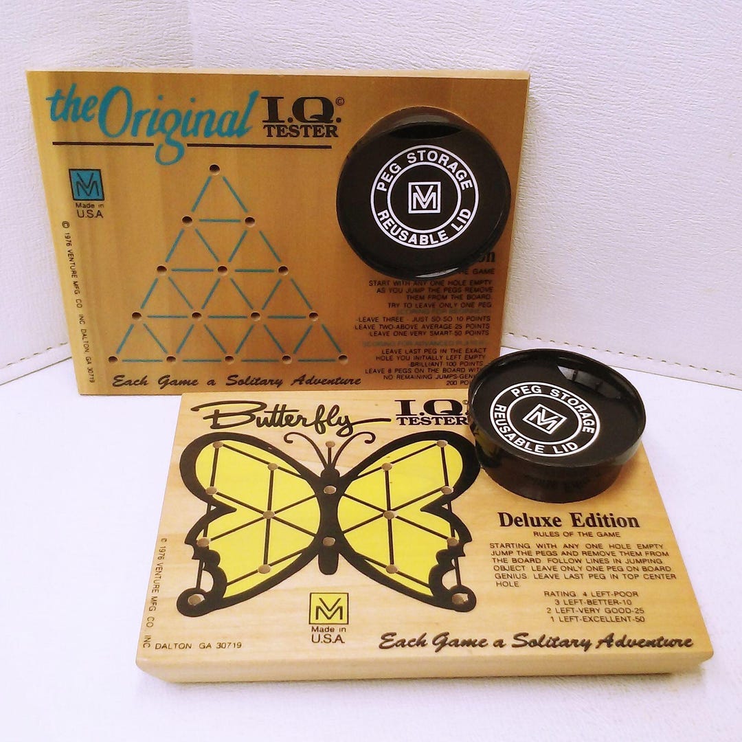 Bundle Lot-2 the Original IQ Tester + Butterfly IQ Tester Solitary ...