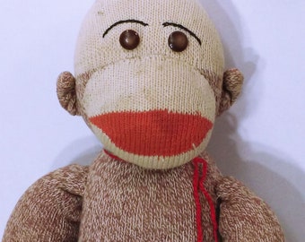 Red Monkey Toy - Etsy