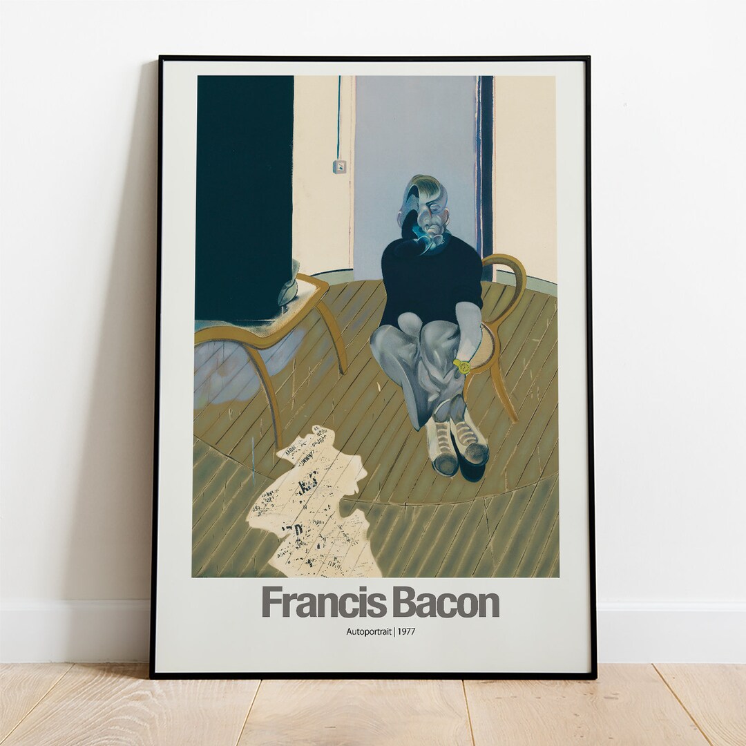 Francis Bacon Exhibition Poster - Autoportrait _ 1977- Painting Art ...