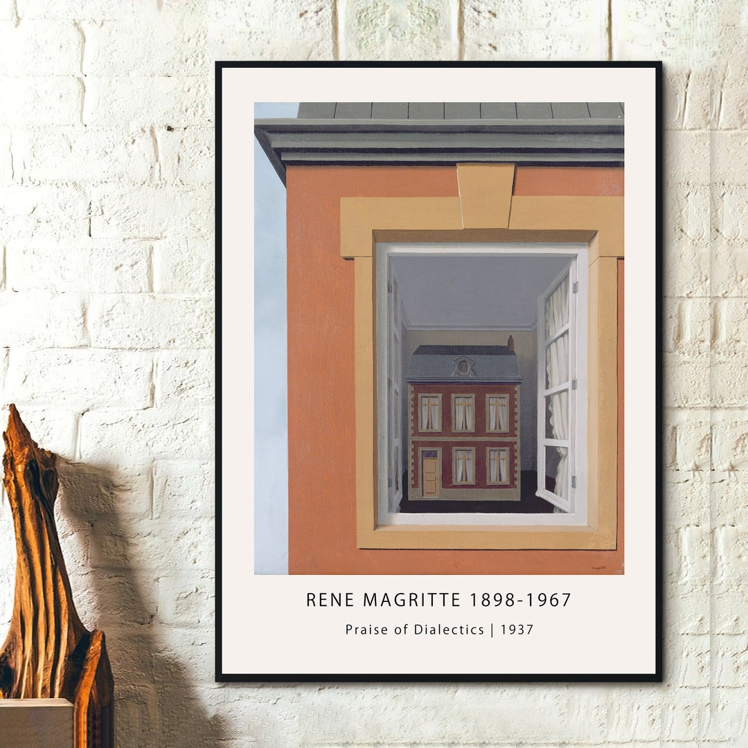 Rene Magritte Exhibition Poster - Praise of Dialectics _ 1937 Painting ...
