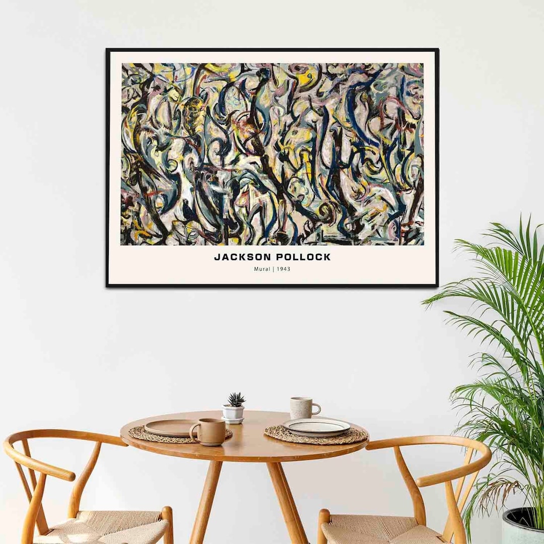 Jackson Pollock - Mural 1943 - Poster, Jackson Pollock Poster, Modern ...