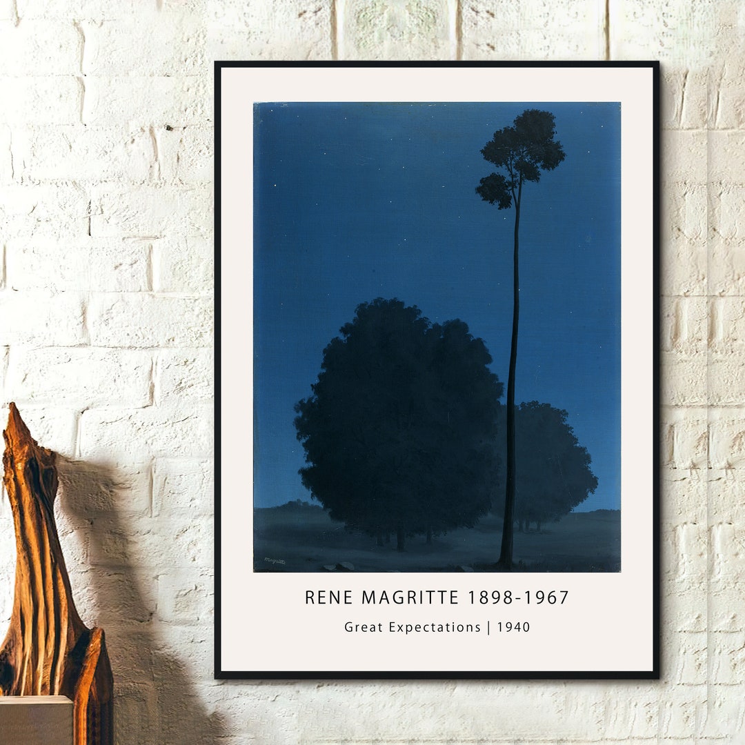 Affiche de l'exposition René Magritte - Grandes attentes _ 1940 ...