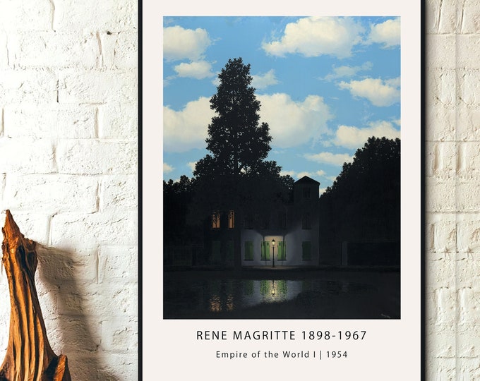 Rene Magritte Exhibition Poster - Freedom of Mind _ 1948 Painting Art ...