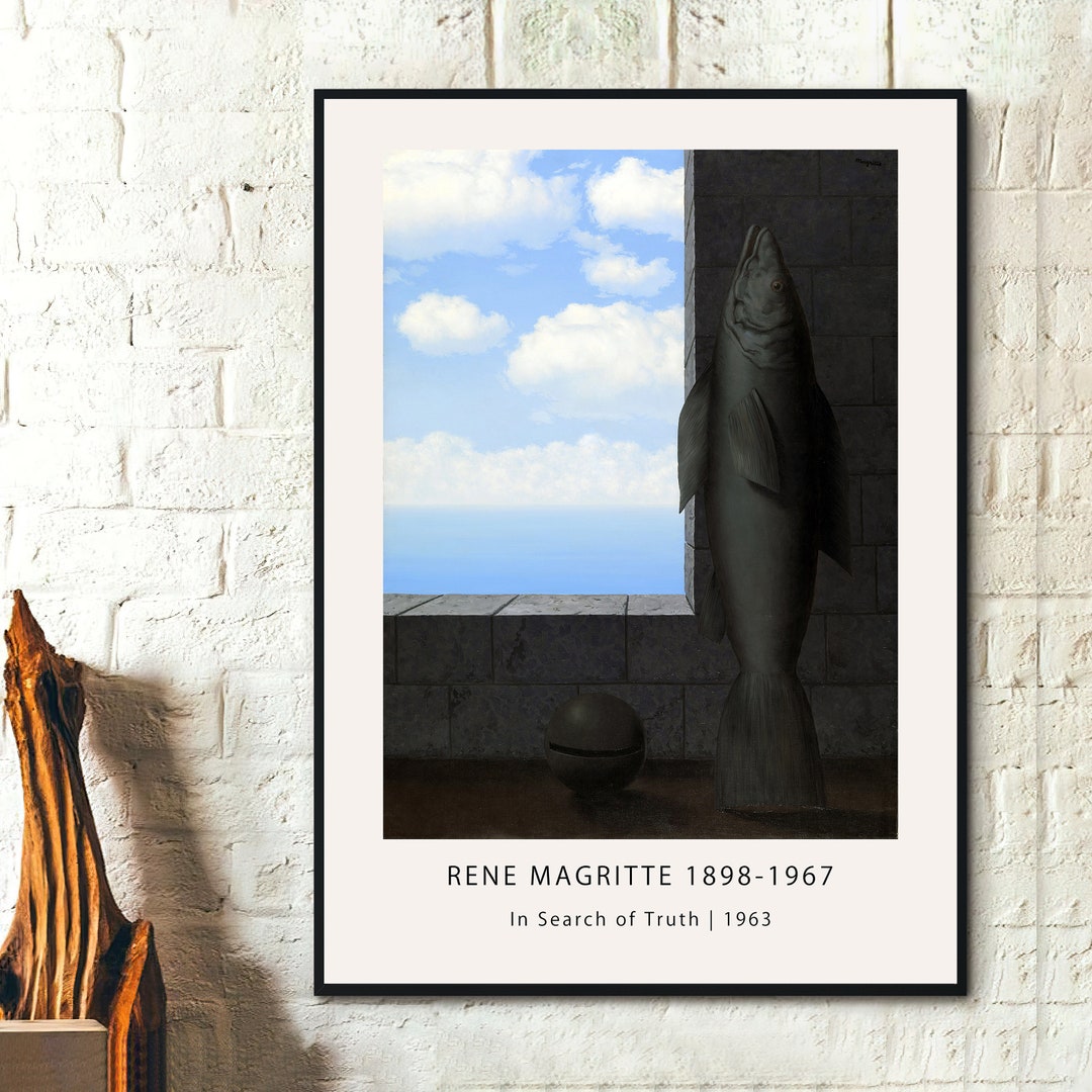 Rene Magritte Exhibition Poster - in Search of Truth _ 1963 Painting ...