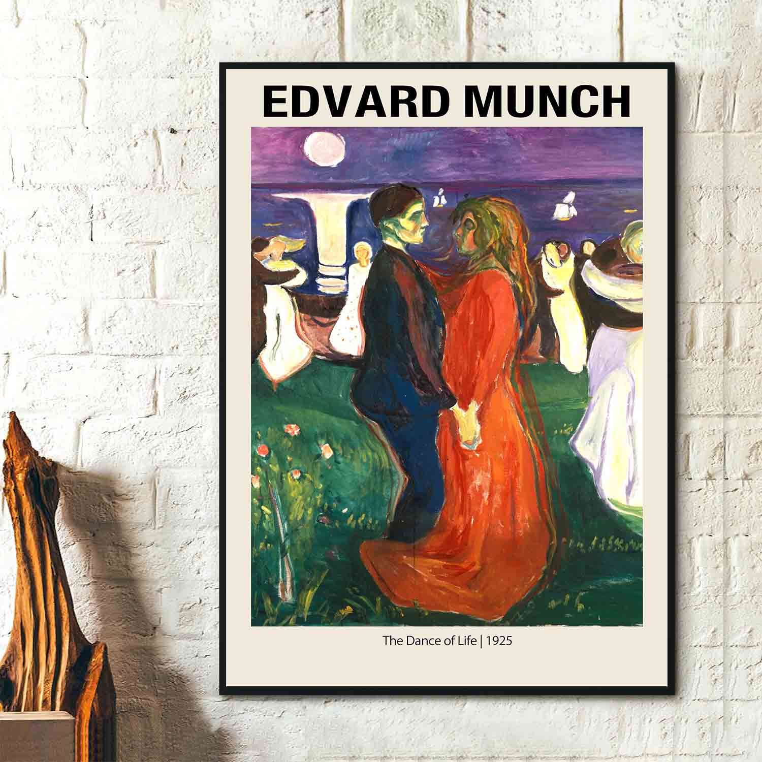 Edvard Munch Art Print- the Dance of Life 1925 - Edvard Munch Poster ...