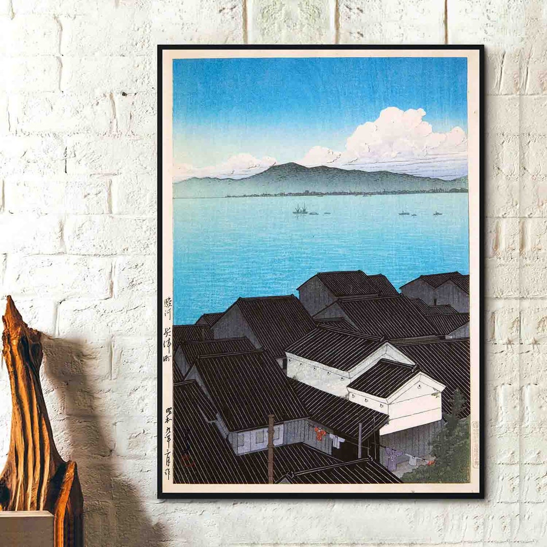 Kozu Town, Suruga 1934 - Kawase Hasui Print Japanese Print Ukiyo-e ...