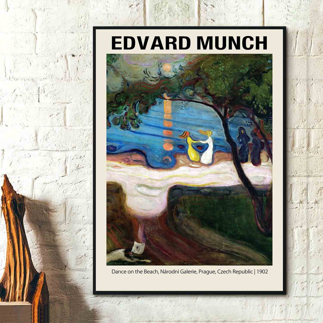 Edvard Munch Art Print- Dance on the Beach 1902 -edvard Munch Poster ...