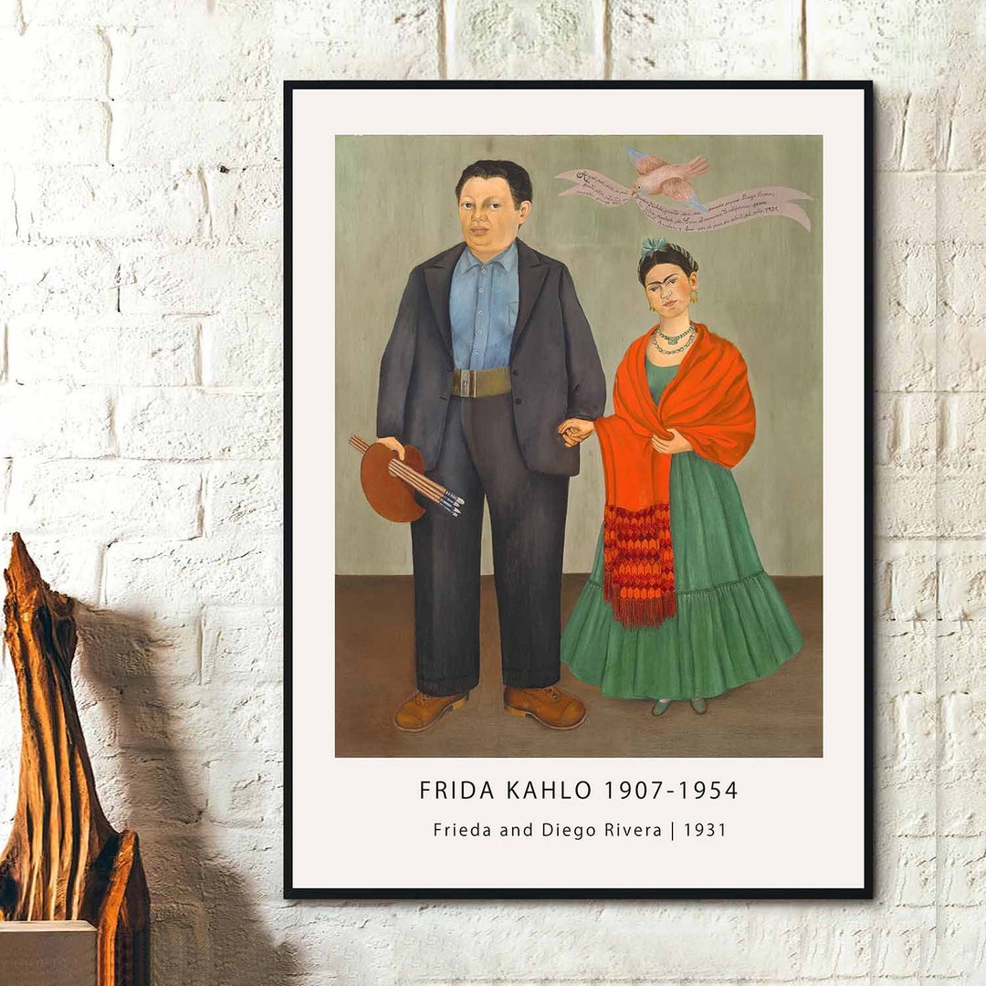 Frida Kahlo- Frieda and Diego Rivera 1931 - Frida Kahlo Poster, Kahlo ...